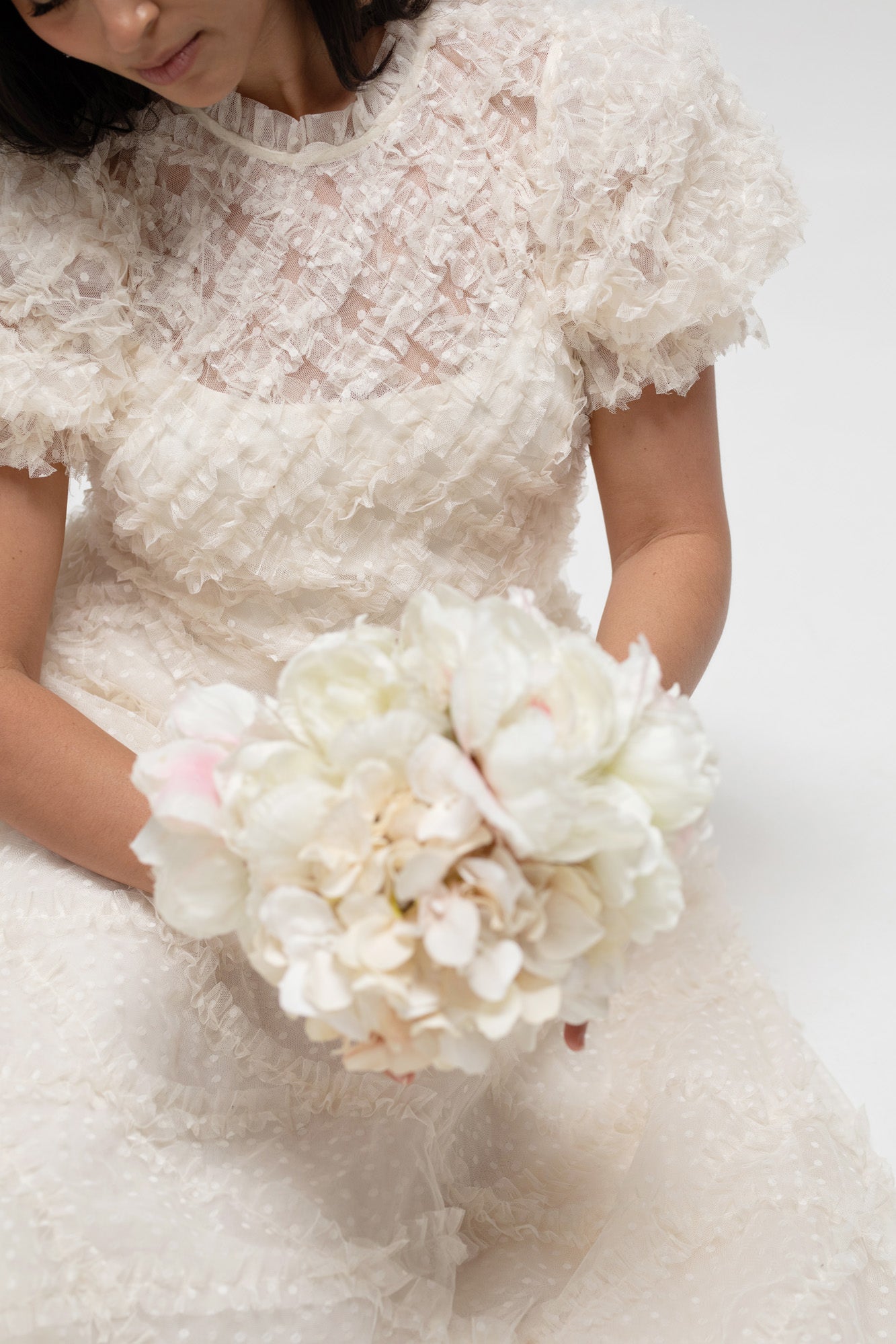 Gretchen Tulle Ruffled Dress - Morning Lavender Boutique Dresses