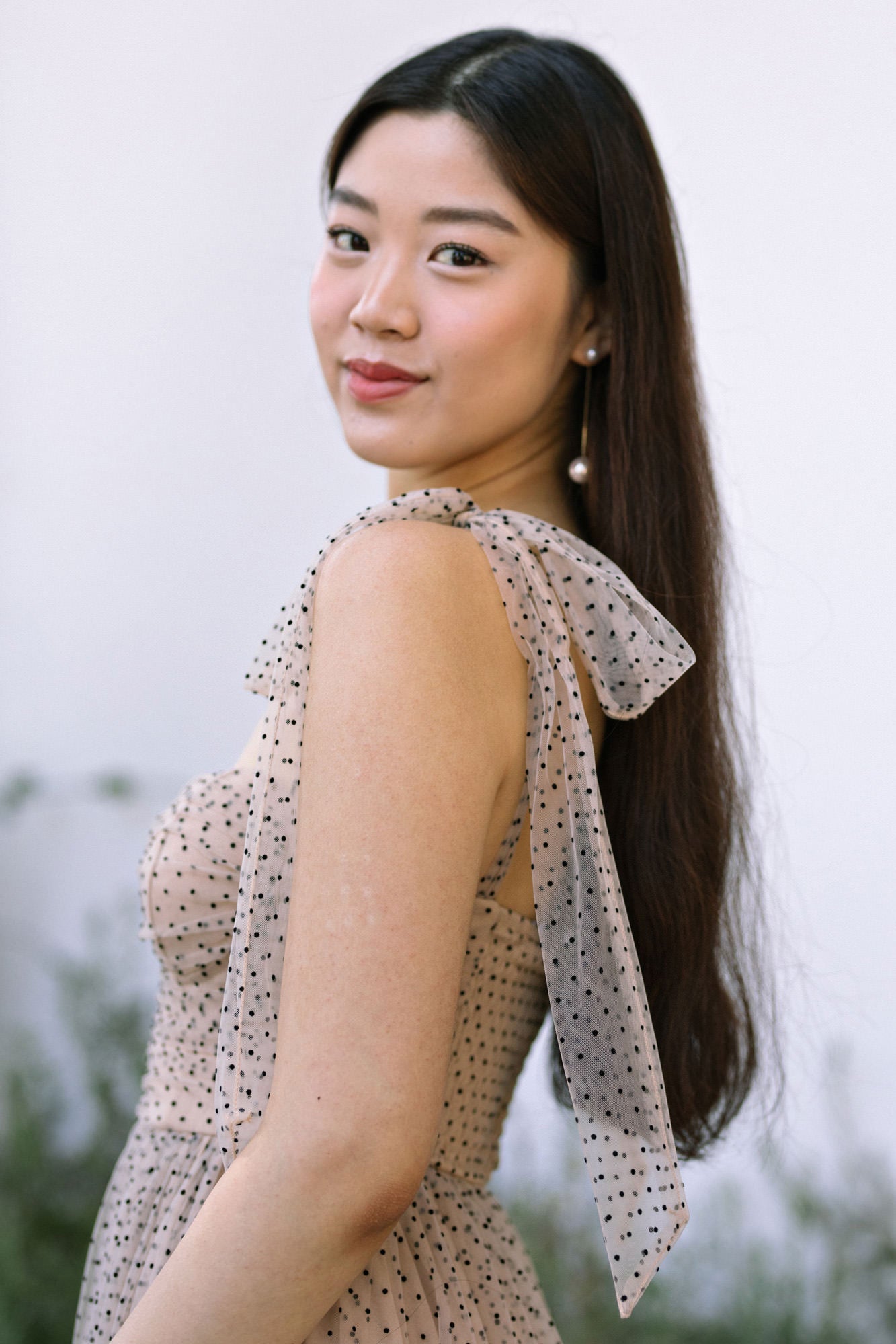 Nadia Dotted Tulle Maxi Dress - Morning Lavender Boutique Dresses