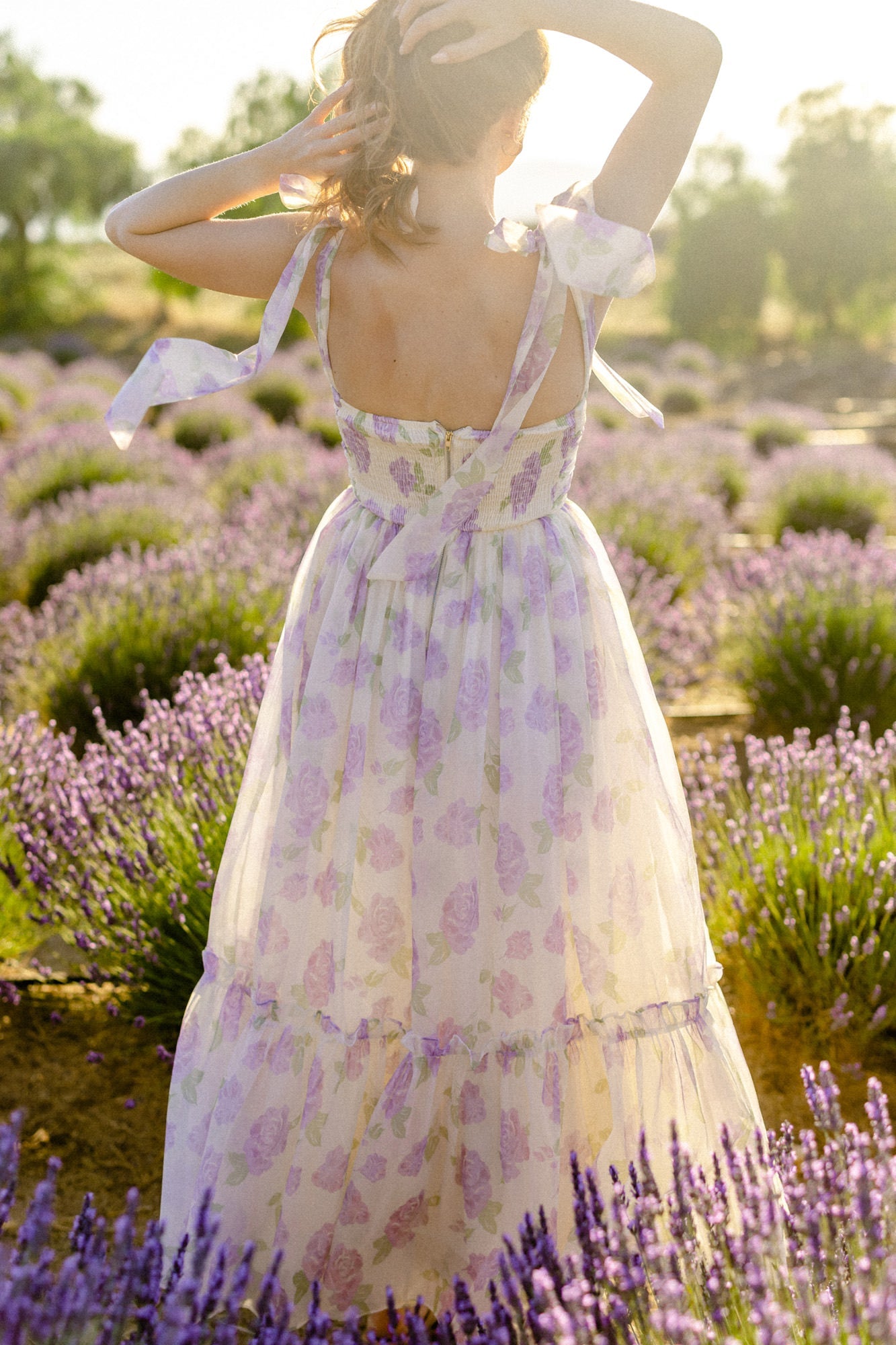 Debra Sweetheart Midi Dress - Morning Lavender Boutique Dresses