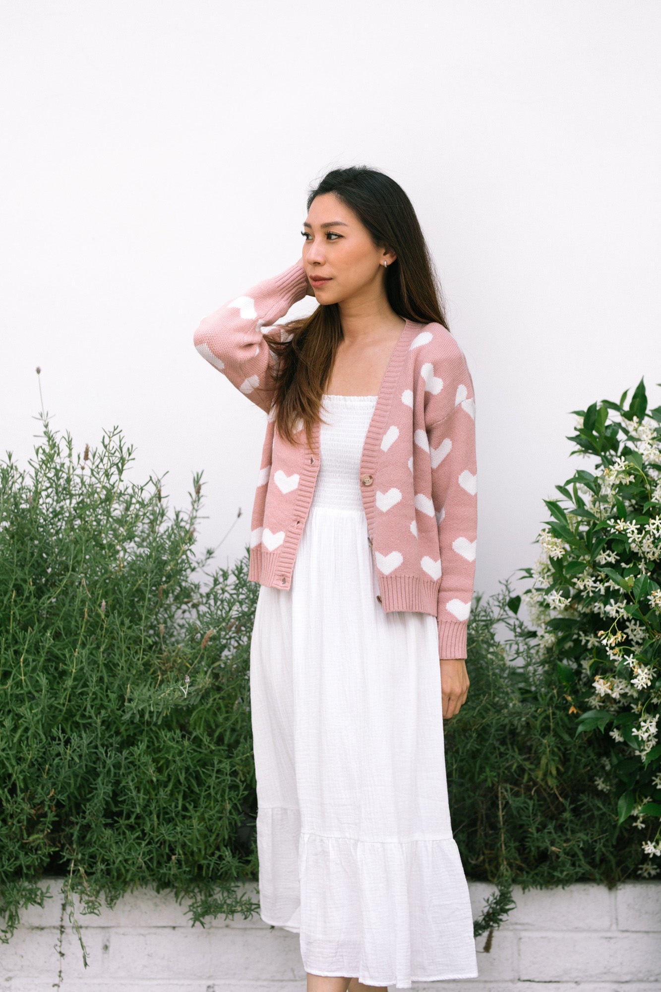 Meredith Heart Cardigan - Morning Lavender Boutique Cardigans