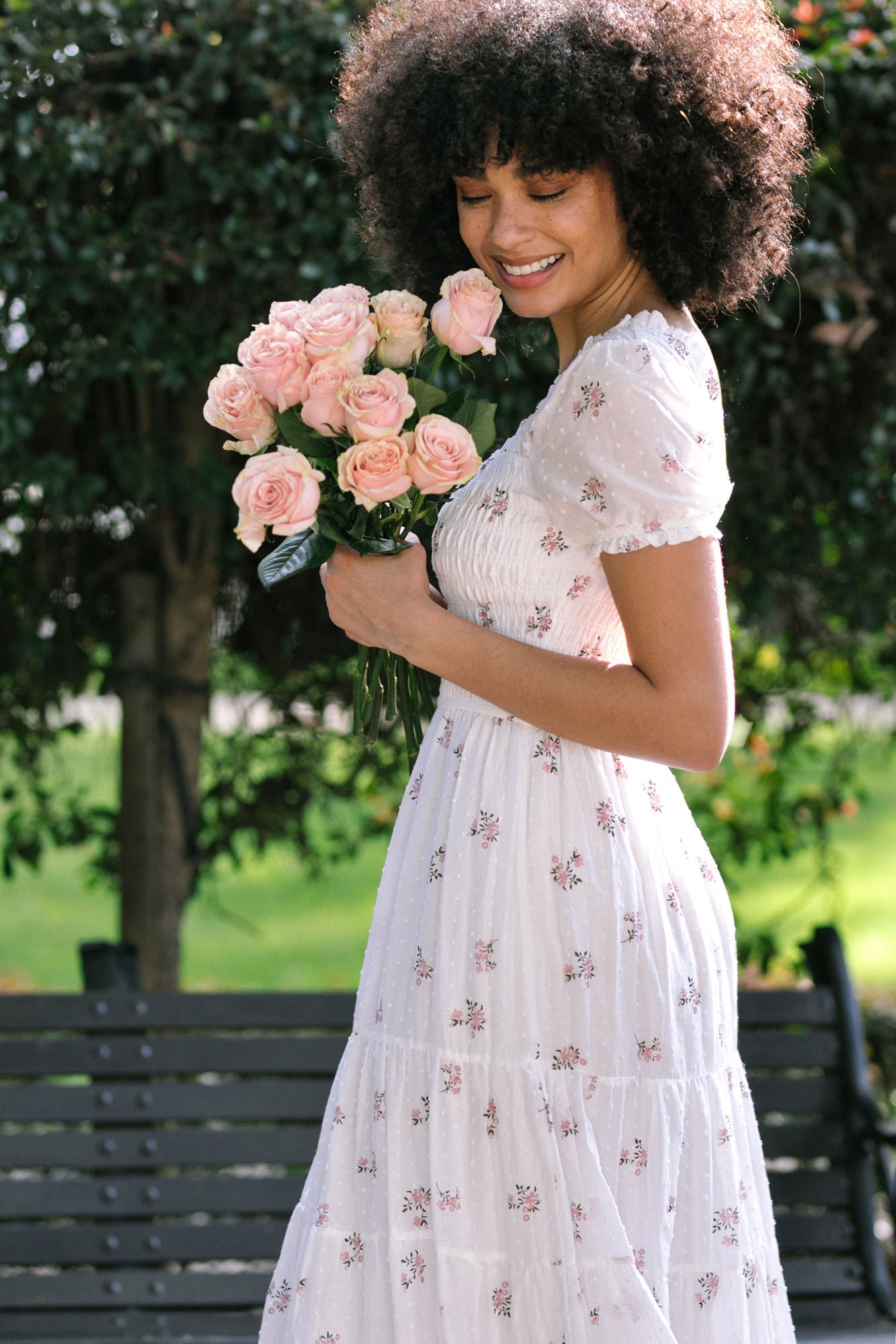 Melrose Smocked Maxi Dress - Morning Lavender Boutique Dresses