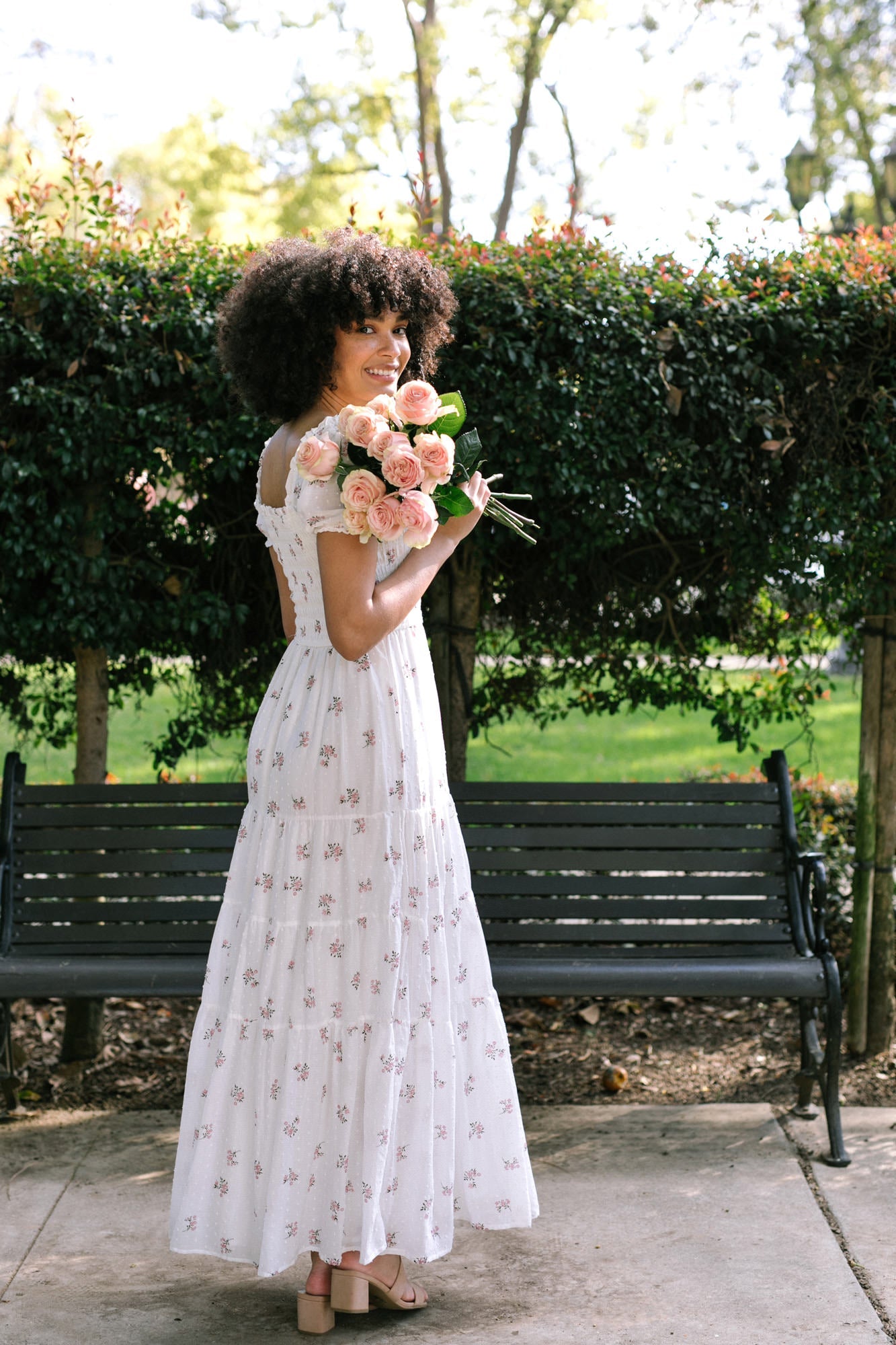 Melrose Smocked Maxi Dress - Morning Lavender Boutique Dresses