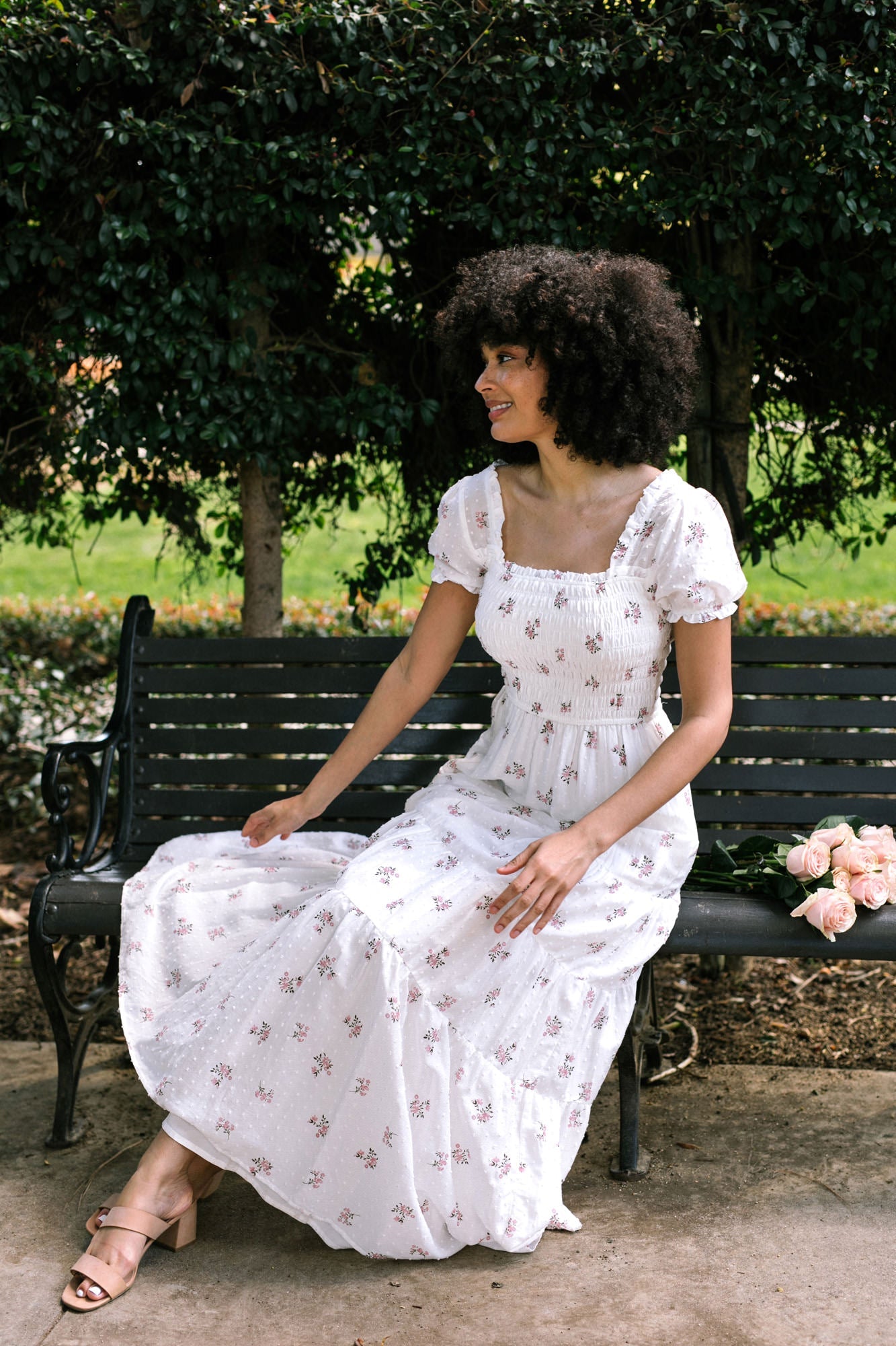 Melrose Smocked Maxi Dress - Morning Lavender Boutique Dresses