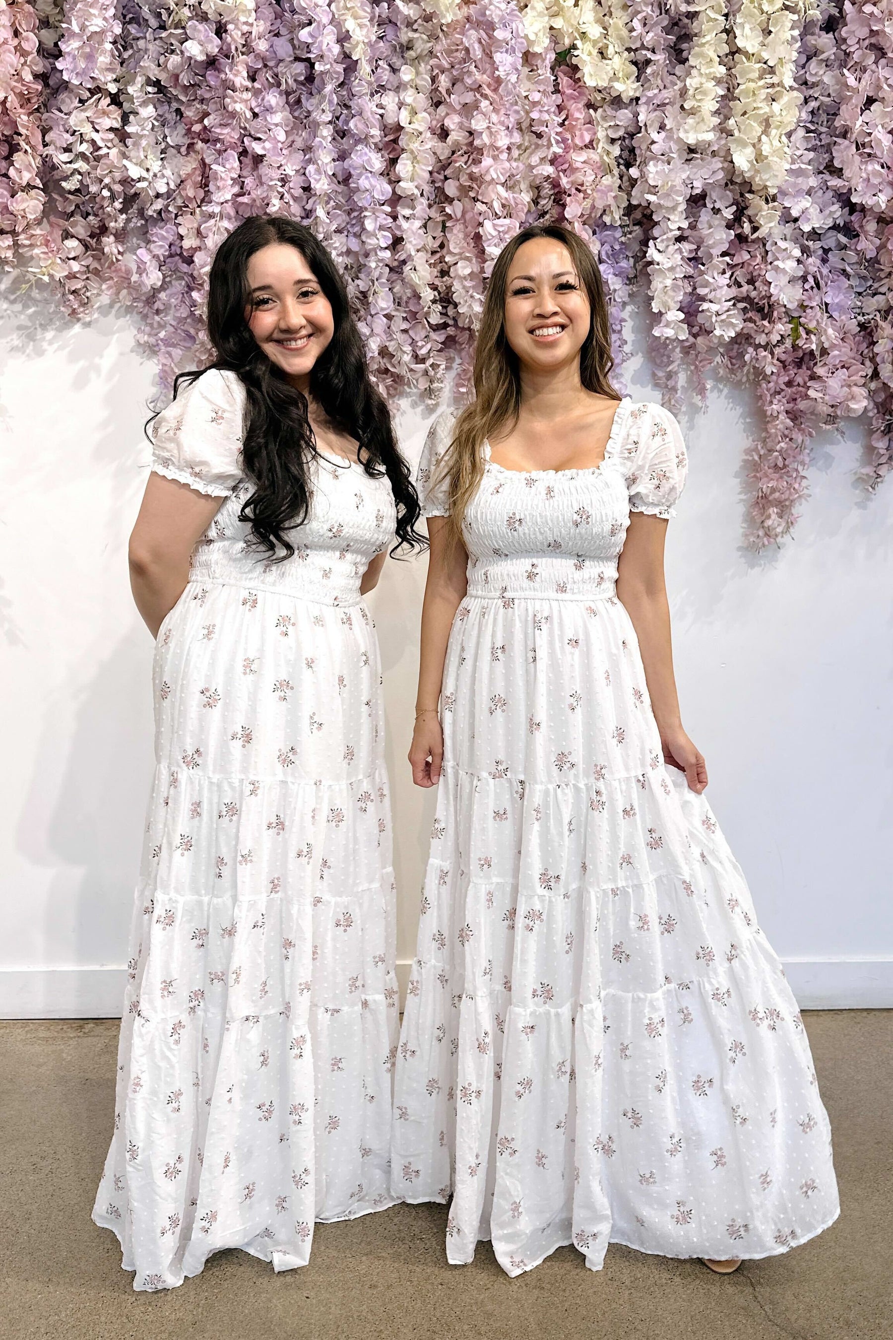 Melrose Smocked Maxi Dress - Morning Lavender Boutique Dresses