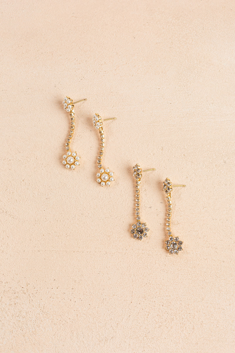 Portia Stone Drop Earrings – Morning Lavender